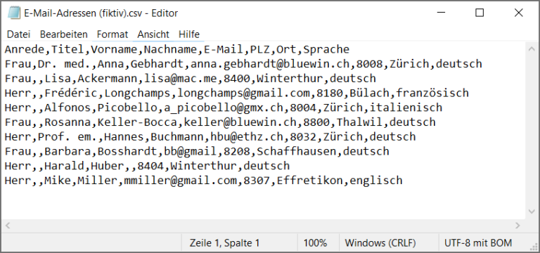 CSV-Dateien erstellen mit Microsoft Excel - METOKI
